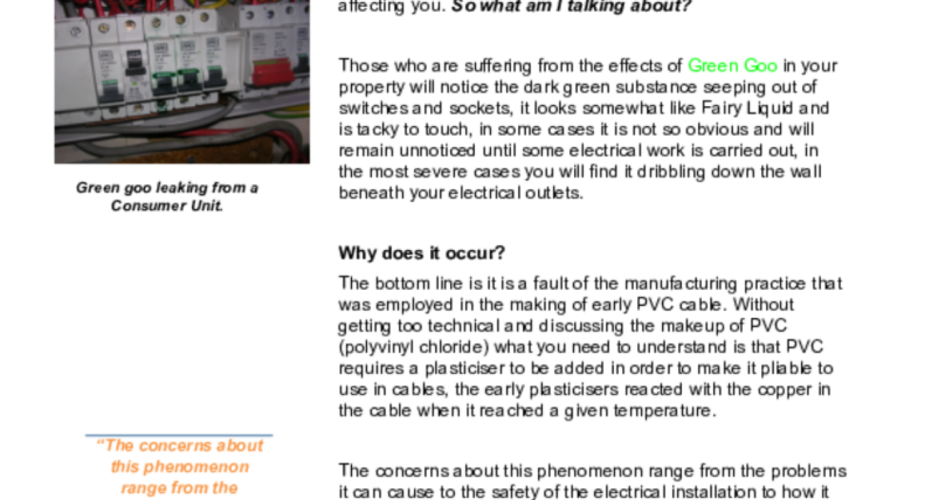 Helpsheets | Fairway Electrical (Bristol) Ltd